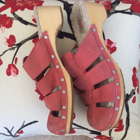 UGG | Shoes | Ugg Pink Fisherman Clogs 8 39 | Poshmark